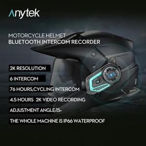 Jual ANYTEK S40 - Motorcycle Helmet Bluetooth Intercom Recorder 2K ...