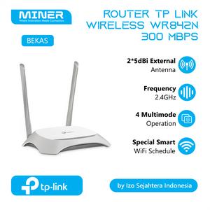Promo Router Wi-Fi TP Link TL-WR842N Wireless Access Point 300 Mbps 2 ...