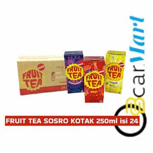 Jual FRUIT TEA SOSRO KOTAK 250ml 1 Dus Teh Sosro Rasa Buah Asli ...