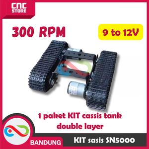 Jual Sasis robot tangki paduan aluminium 12V SN5000 kendaraan perayap ...