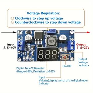 Jual LM2596 with VOLTMETER adjustable DC-DC step down input 4-40V ...