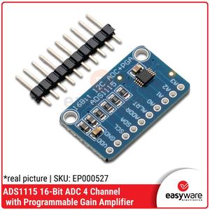 Jual ADS1115 16 BIT I2C ADC 4 CHANNEL ANALOG TO DIGITAL MODULE Suyou ...