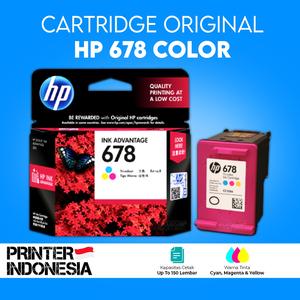 Jual Cartridge Tinta HP 678 Black (CZ107AA) Color (CZ108AA) Original ...