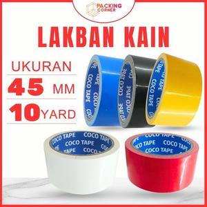Jual Cloth Tape Lakban Isolasi Kain Linen Jilid Hitam 2 Inch 45mm 7 M ...
