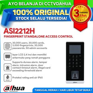 Promo DAHUA ASI2212H FINGERPRINT STANDALONE ACCESS CONTROL - Jakarta ...