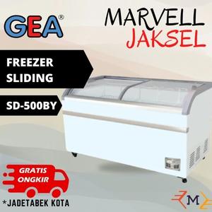 Jual Freezer Es Krim GEA SD-500BY Kulkas Ice Cream Kaca Sliding Curve ...