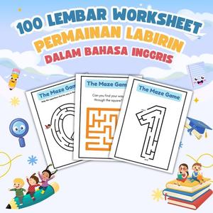 Jual KOKOROOO666 - 100 LEMBAR WORKSHEET PRINTABLE PERMAINAN LABIRIN | WORKSHEET PDF - Kota Depok ...
