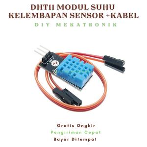 Jual DHT11 Sensor Suhu Kelembapan +Kabel Temperature Humidity - Kota ...