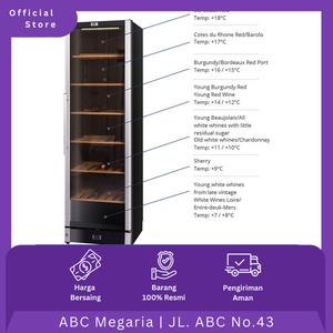 Jual Gea Wine Cooler Multi Zone + Display Temp W185 / W-185 365L - Kota ...