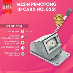 Jual NEW PRODUCT MESIN PEMOTONG ID CARD NO. 8251, ALAT PLONG KERTAS ID ...