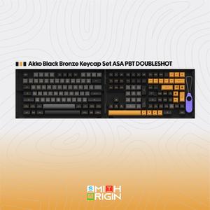 Jual NEW Akko Black&Bronze Keycap Set ASA PBT DOUBLESHOT - Kota Malang ...