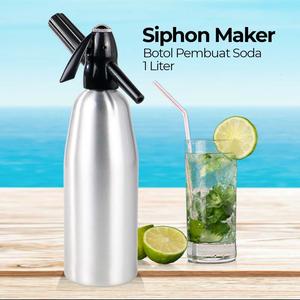 Promo Botol Pembuat Minuman Soda Siphon Maker DIY Bartender Cafe CO2 1L ...