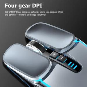 Jual 6 Keys Mechanical Mouse Ergonomic Wireless Mouse Rechargeable Gam ...