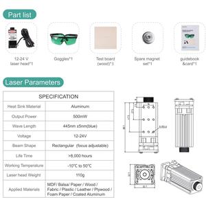 Jual Sovol Laser Engraving Module Head Kits 500Mw Compatible With - Kab ...