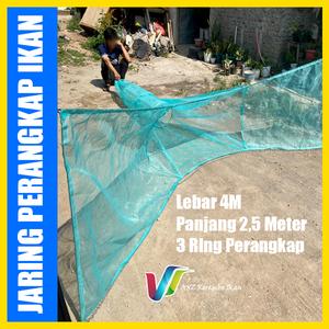 Jual Pukat Jaring Perangkap Ikan pukat harimau siap pakai ukuran 4m x 2 ...