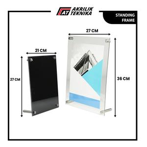 Jual Ready Stock_ Standing Frame Bingkai Display Poster Akrilik Menu ...