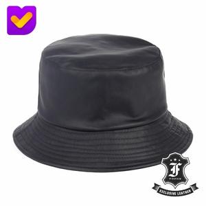 Jual Topi Bucket Hat Kulit Domba Asli Garut Model Rimba - Hitam - Kota ...