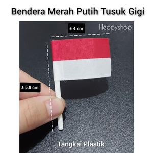 Jual Cake Topper Bendera Merah Putih Tusuk Gigi 17 Agustusan Hiasan Kue ...
