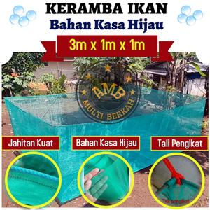 Jual Keramba Ikan Hapa Jaring Ikan Karamba Bahan Kasa Ukuran 3m x 1m x ...