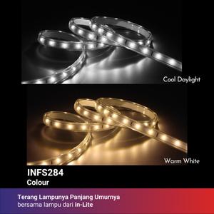 Jual LAMPU LED FLEXI STRIP LIGHT AC 7W 7 WATT 5 METER - INFS284 - Putih ...
