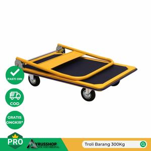 Jual TERLARIS TROLI BARANG GEROBAK KERANJANG BESI 300KG KRISBOW TOOL ...