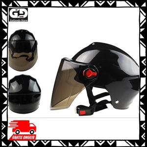 Jual Helm Sepeda Skuter Listrik Desain Half Face Helmet with Visor ...