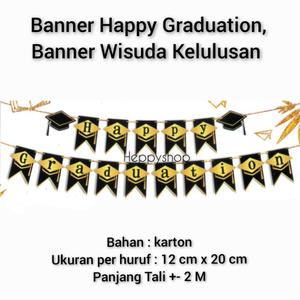 Jual Banner Happy Graduation, Banner Wisuda Kelulusan - Kota Bandung ...