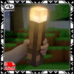 Jual Lampu LED Minecraft Torch Night Light Rechargeable Warm White ...