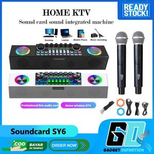 Promo Live Soundcard Sound Card SY6 Live Audio Mixer Broadcast ...