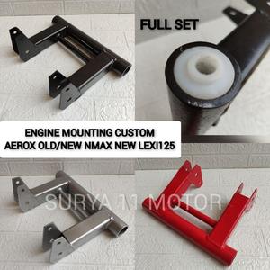 Jual Baru Mounting Engine Custom Panjang Aerox Old/New Nmax New Lexi125 - Hitam, engine mounting ...