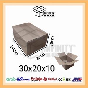 Jual Kardus Box Packaging Packing 30X20X10 Cm Kotak Polos Coklat ...
