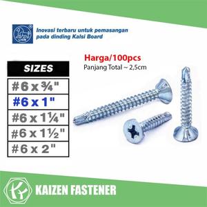 Jual #6X1'' Sekrup Grc Sds Fh Greet Kalsiboard / Calci Screw - Jakarta ...