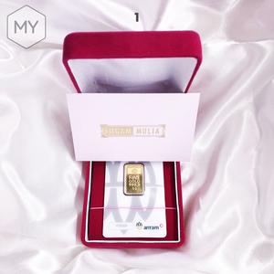 Jual Kotak Box Gift Beludru Premium Logam Mulia Antam Micro Gold ...