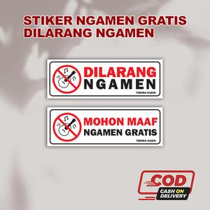 Jual STIKER DILARANG NGAMEN / STIKER NGAMEN GRATIS - DILARANG NGAMEN ...