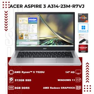 Jual Acer Aspire 3 A314 23M R7VJ RYZEN 5 7520U/8GB/512GB/14"HD/W11 ...