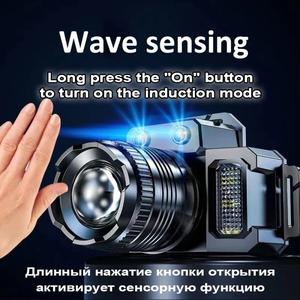 Jual Senter Kepala LED P500 5000 Lumens Rotary Zoom Sensor Gerak ...