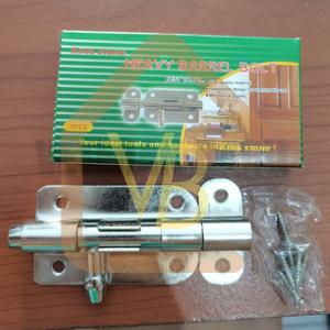 Jual KING STONE GRENDEL 3" INCH SLOT KUNCI PINTU JENDELA BESI BULAT ...