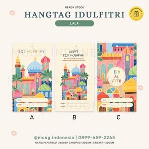 Jual Hang Tag Sticker Kartu Ucapan Idul Fitri Lebaran Eid Mubarak ...