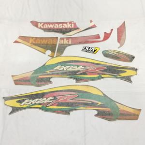 Jual Sticker stiker striping lis gambar Kawasaki Kaze R Hitam 2000 2001 ...