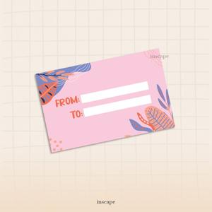 Jual Delivery Card Kartu Pengiriman Label Hang Tag Gift Tag To & From ...