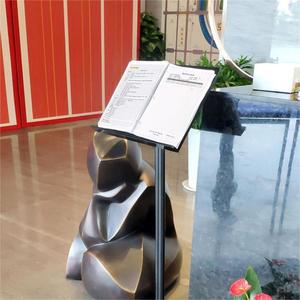 Jual Stand A4 Tempat Menu 115cm Rak Buku Menu Restoran Cover Menu ...