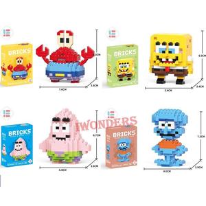 Jual Baru 6 In 1 Cute Kuromi Cinderella Snow Alice Blocks Pooh Bear ...