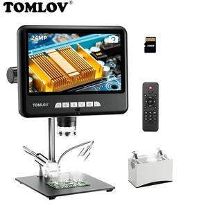 Jual TOMLOV Microscope Digital 1200X 10.1" IPS 2K HDMI Microscopio ...