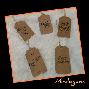Jual Hang Tag/Hangtag,Ucapan Happy Birthday, Thank You ,Wedding ...
