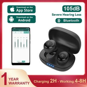 Jual Bluetooth Hearing Aids Rechargeable Hearing Aid APP Digital Sound ...