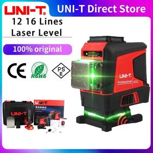 Jual UNI-T Laser Level with Receiver 2/12/16 4D Green Lines 360 ...