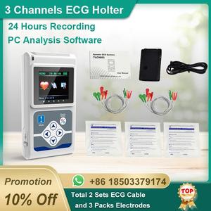 Jual Genuine CONTEC 3 Channels ECG Holter EKG Holter Dynamic ECG ...