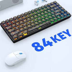 Jual New Leaven K840 Keyboard Mechanical Tkl Rgb Hotswap Wired Kristal - putih Blue - Jakarta ...