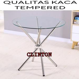 Jual Meja Kaca Bulat Meja Pameran Meja Makan Meja Tamu Meja Cafe Meja ...