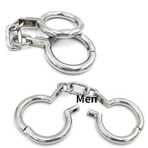 Jual Stainless Steel Foot Ankle Cuffs Handcuffs Restraints Heavy Duty ...
